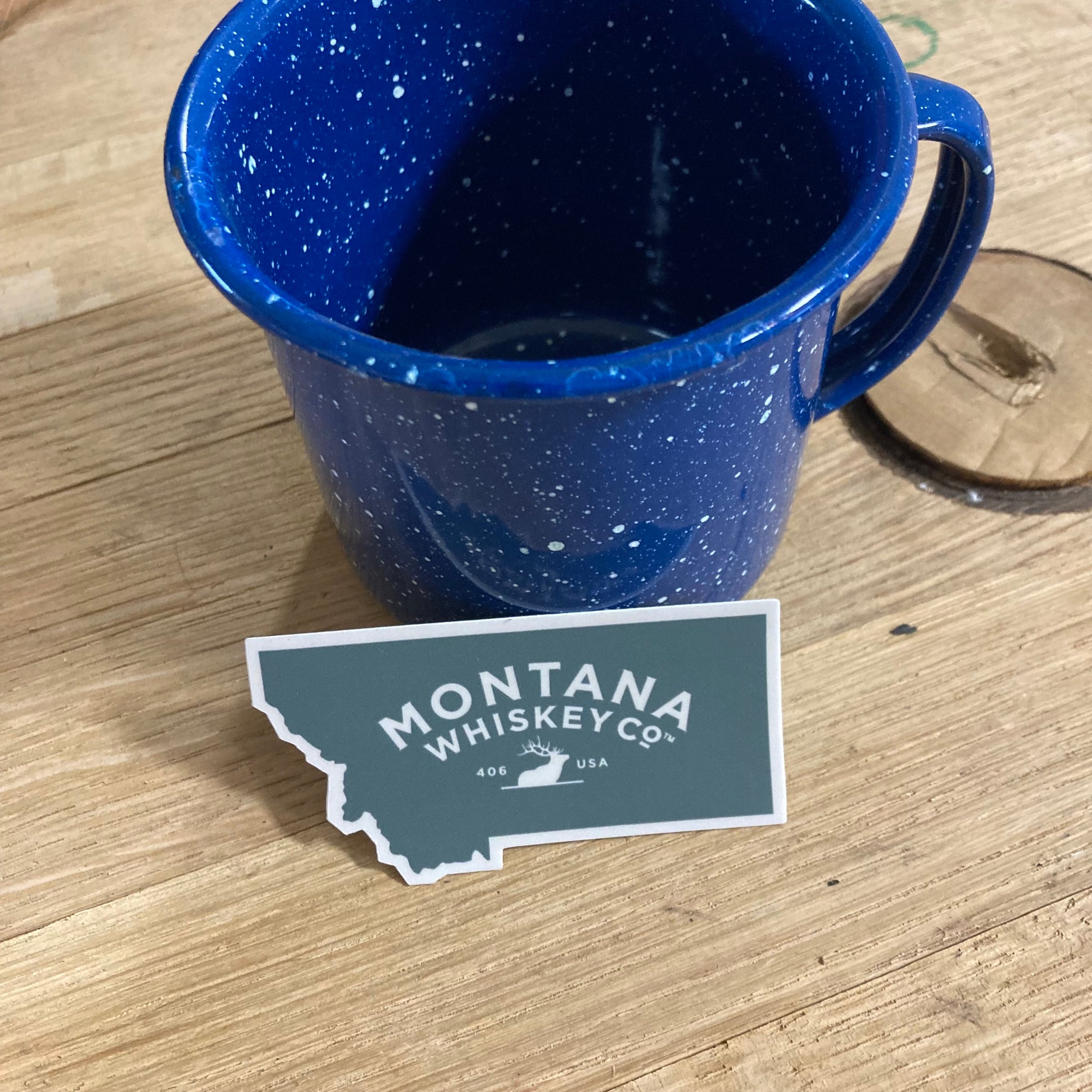 Small logo sticker, 3 inches wide – Montana Whiskey Co.