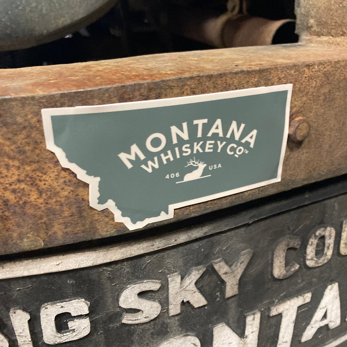 Large logo sticker, 5 inches wide – Montana Whiskey Co.